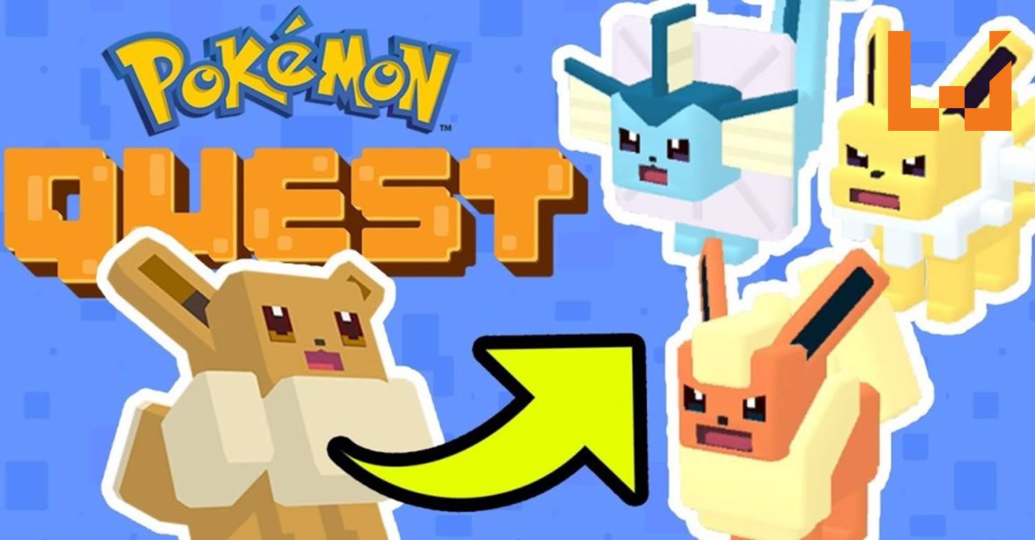 《Pokemon Quest》Eevee进化方式大公开！只要懂得搭配P力石即可！ - Wanuxi