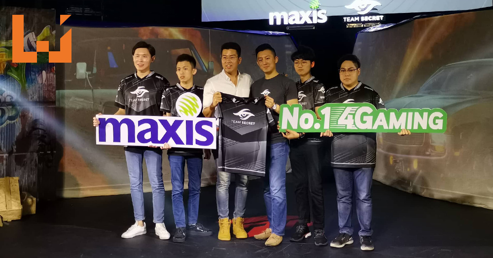 Maxis宣布与Team Secret合作！Maxis成为马来西亚Team Secret首位赞助商，为庆祝合作还将推出各种优惠！ - Wanuxi