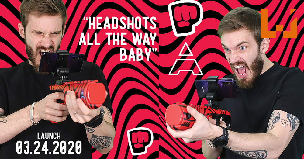 游戏外设制造商Arkade与知名直播主PewDiePie携手合作，为Arkade Motion Blaster进行“Indiegogo”活动 ...