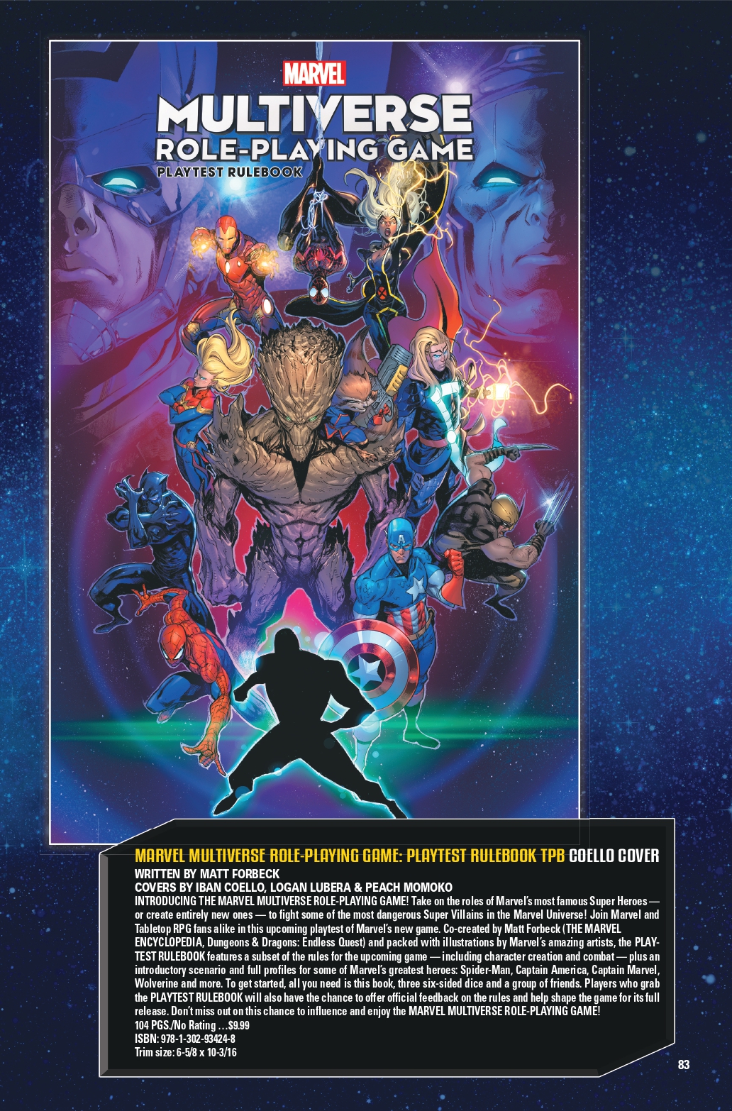 Marvel授权电子RPG桌游《Marvel Multiverse Role-Playing Game NEXUS》测试版手册现在正在 ...